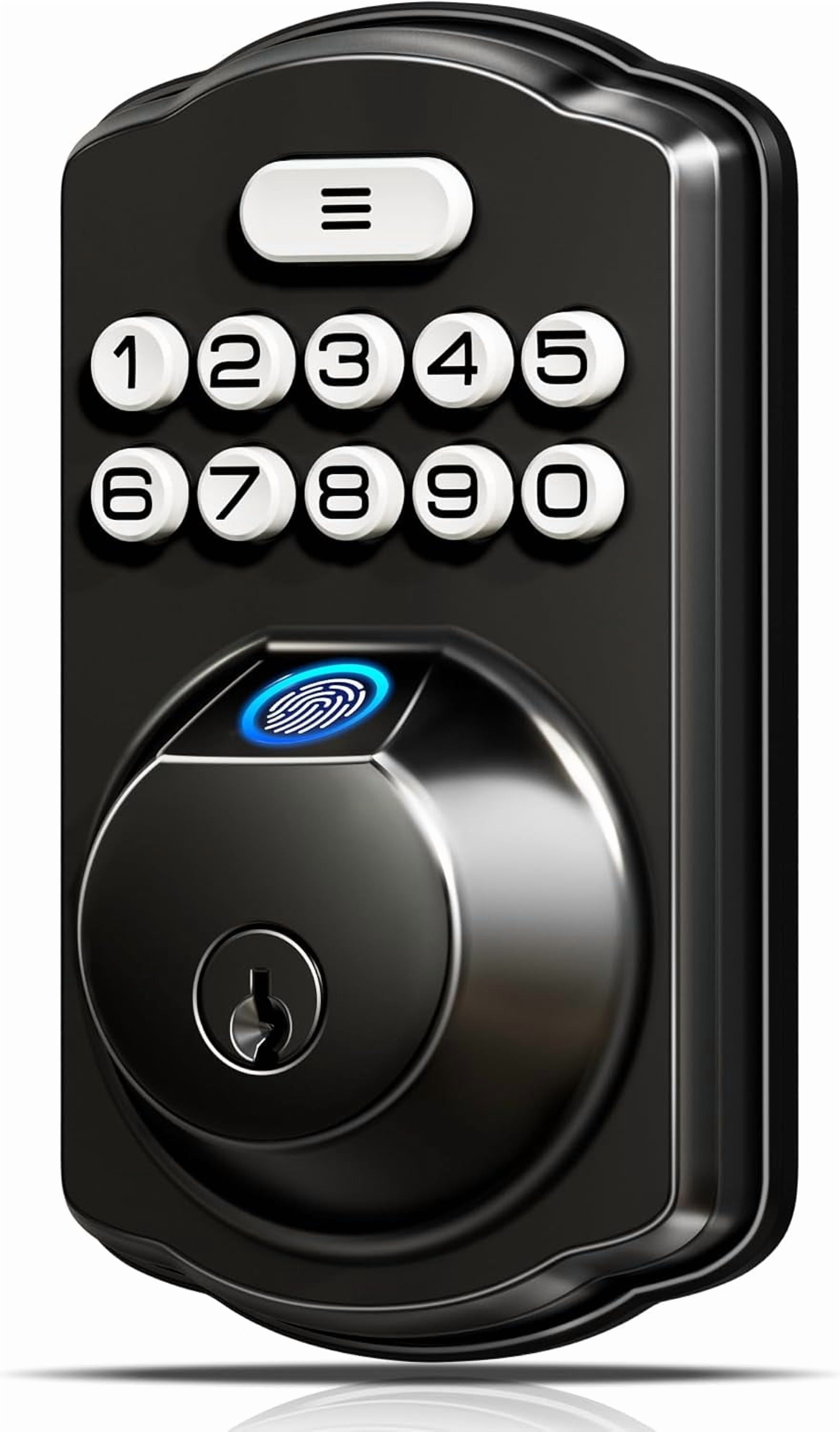 KS02A Fingerprint Keyless Entry Door Lock, Auto Electronic Keypad ...