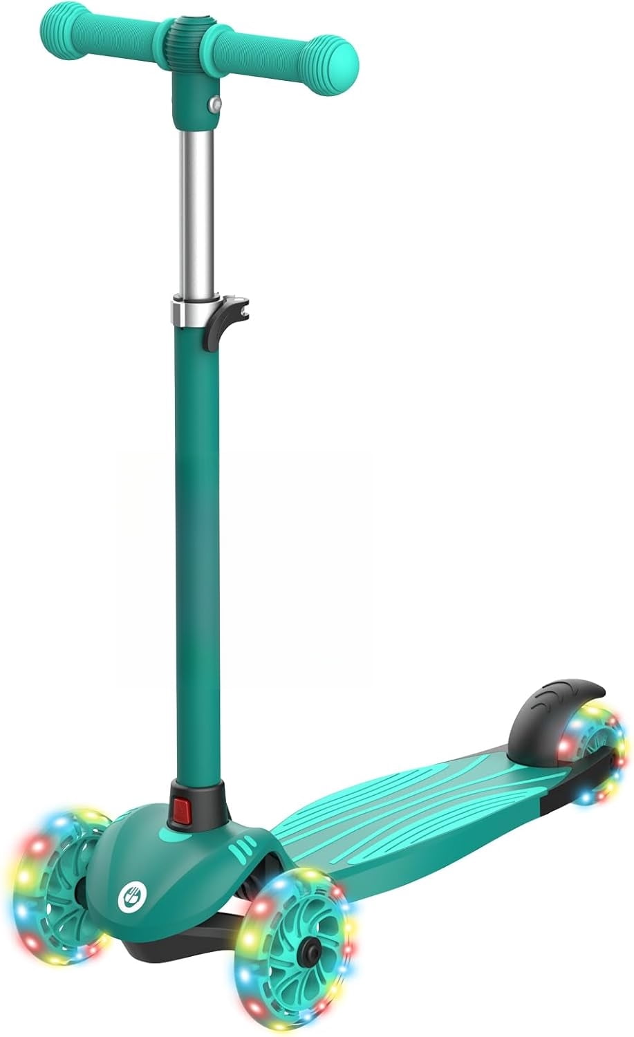 KS1 Kids Kick Scooter, LED Lighted Wheels and 3 Adjustable Height ...