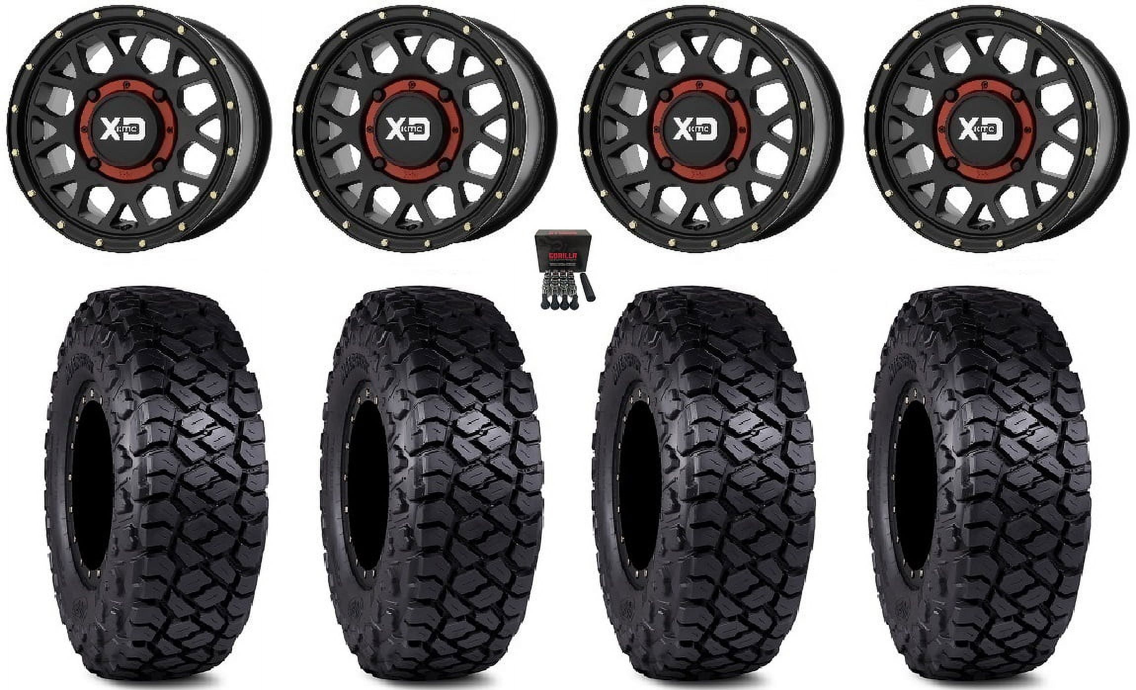 KS135 Grenade 15" Wheels Black 30" Intersect Tires Can-Am Commander ...