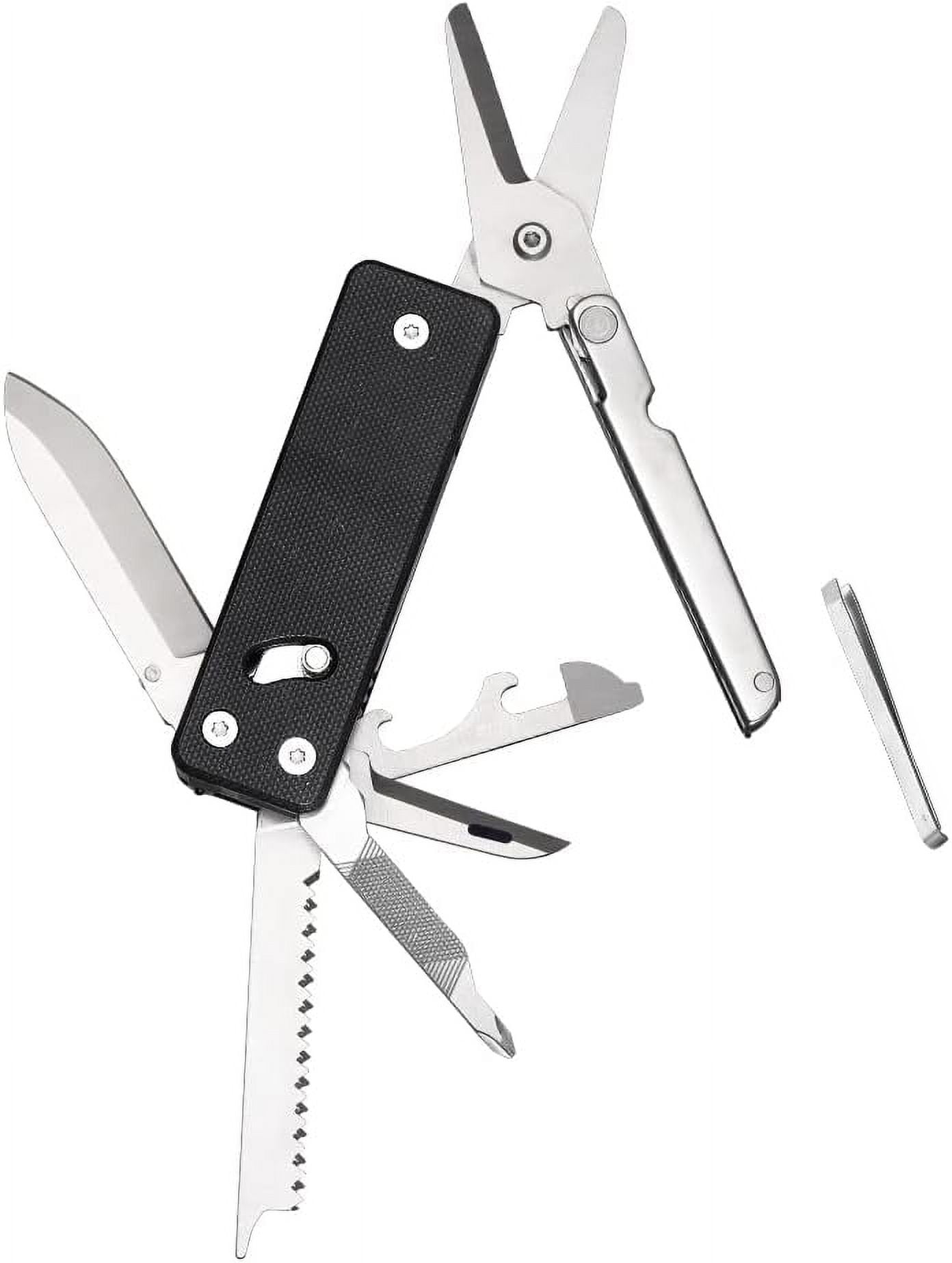 KS2 Elite D2 Blade 13 in 1 Mini Multi Tool function pocket knife with ...