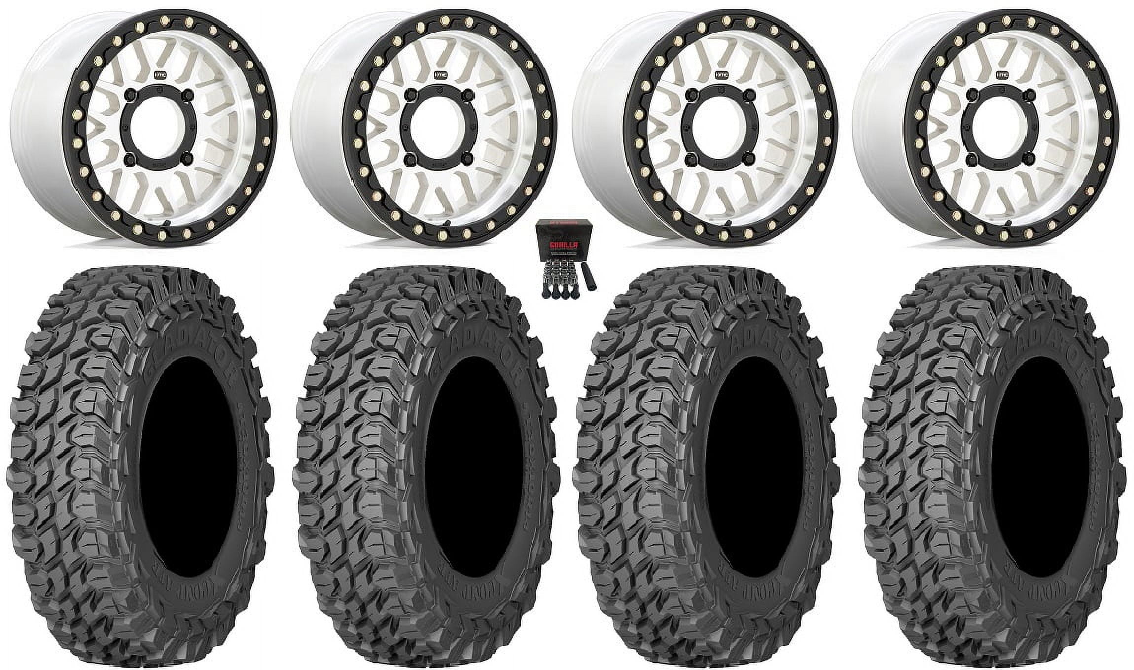 KS235 Grenade Bdlk 14" Wheels Mh +10mm 30" X Comp ATR Tires Polaris RZR ...