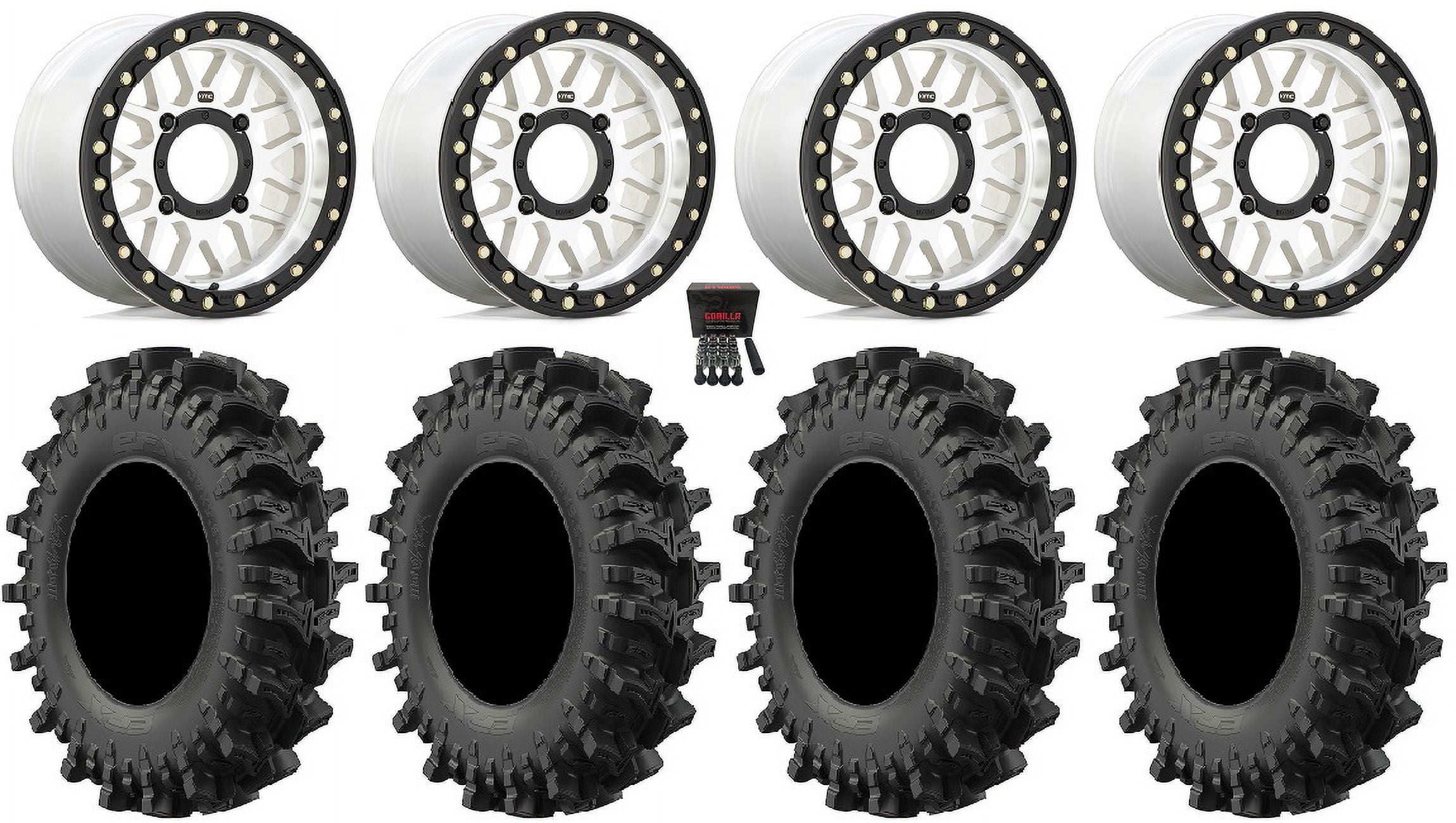 KS235 Grenade Bdlk 14" Wheels Mh 30" MotoSlayer Tires Kawasaki Mule Pro ...