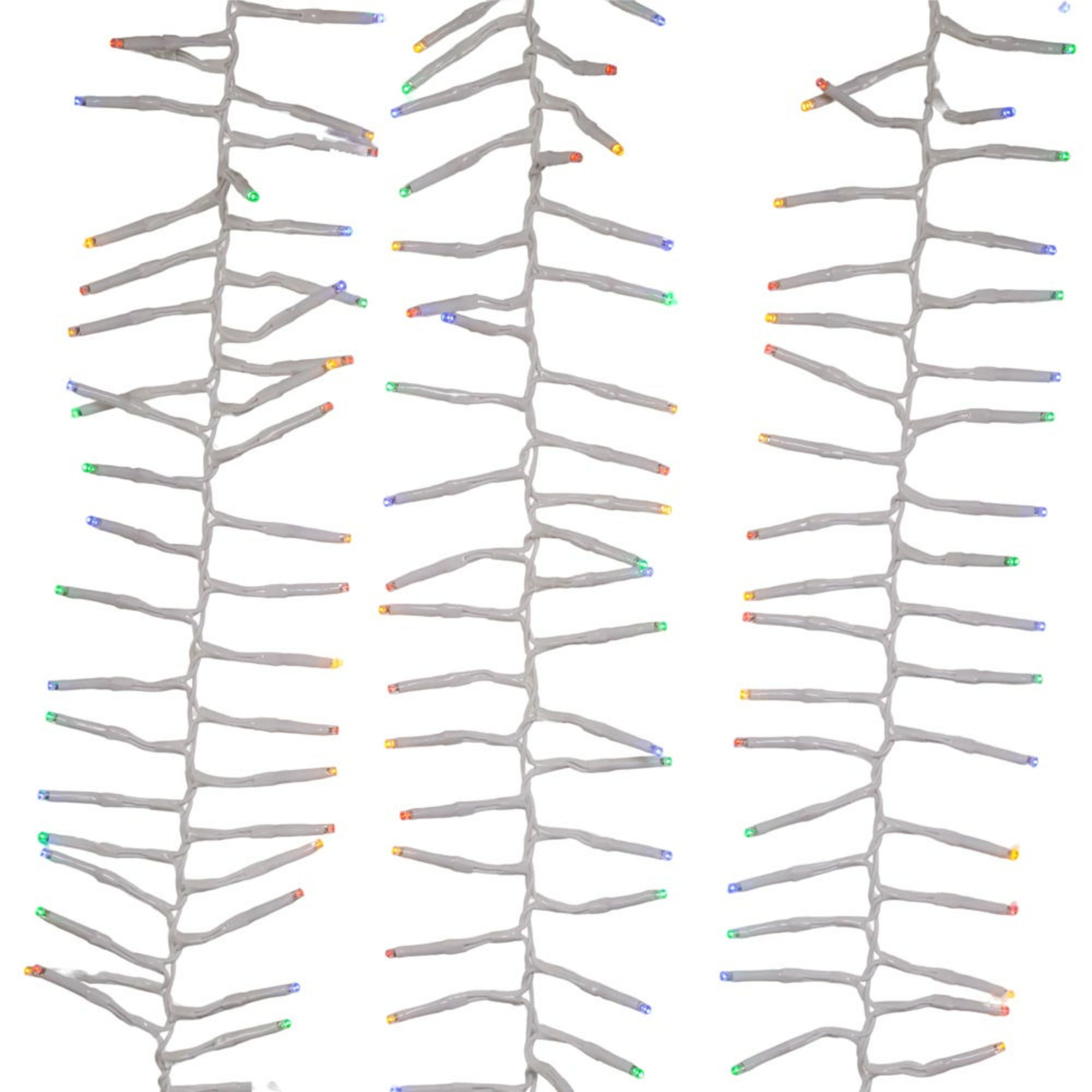 KSA 1000-Count Multicolor LED Lighted Christmas Cluster Garland, 32 ...