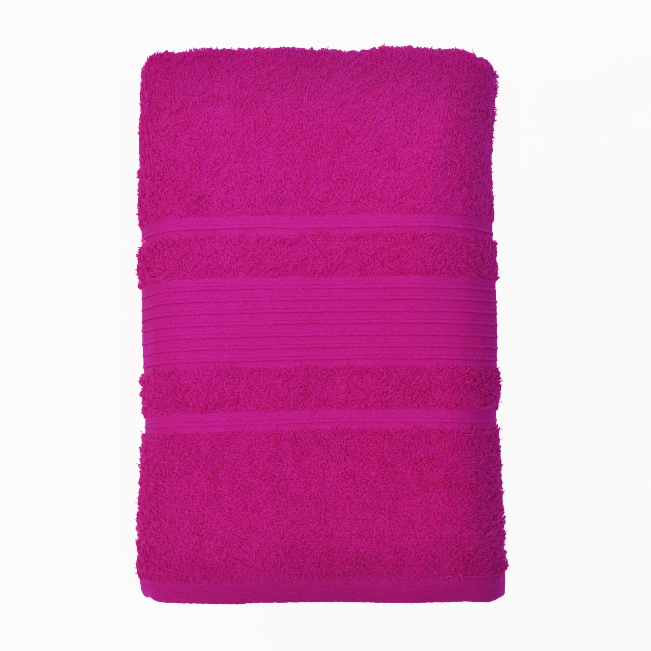 KSA Bendita Body Bath Towel Cotton Magenta 27" x 52" - Walmart.com