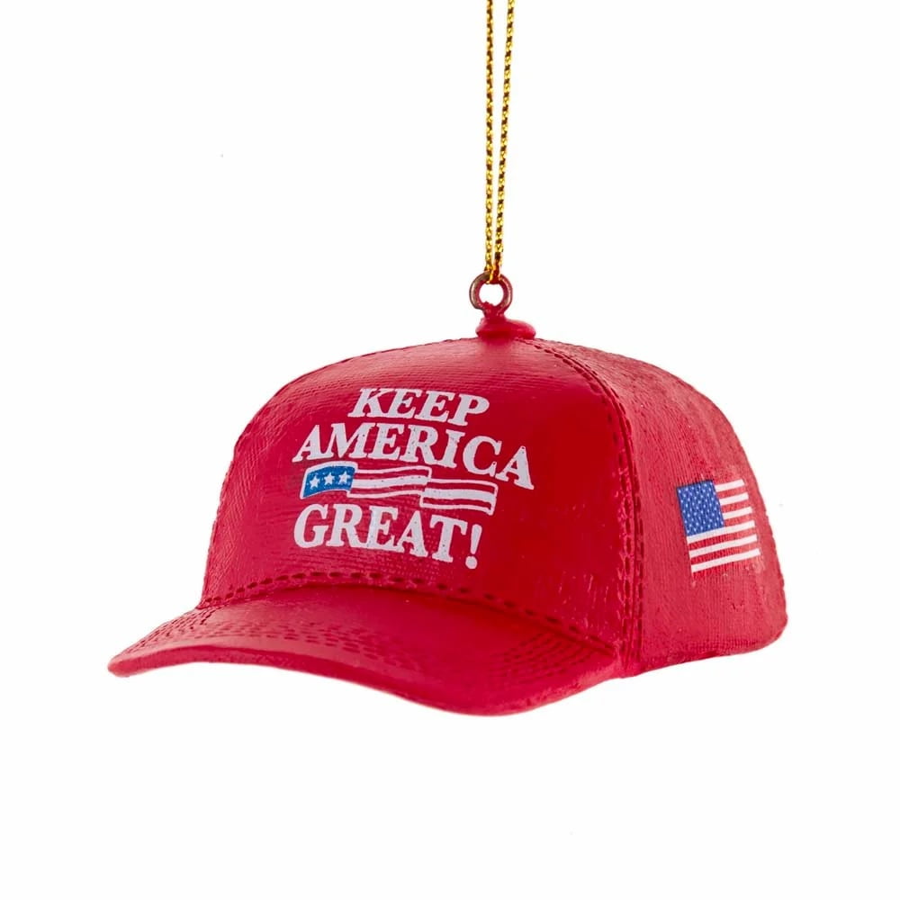 KSA Pack of 12 Red and White "Keep America Great" Cap Christmas ...