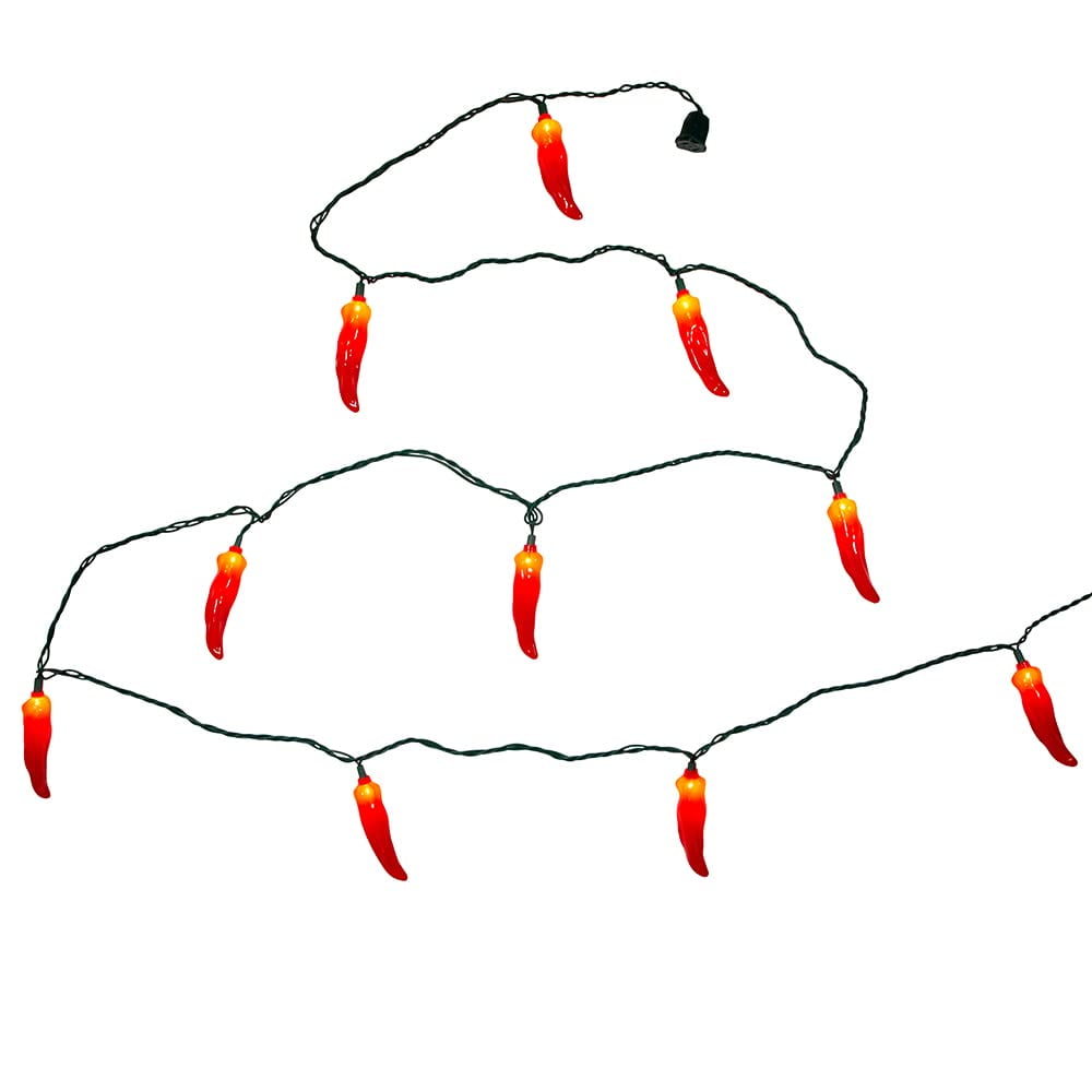 Kurt Adler UL 10-Light Red Chili Pepper Light Set - Walmart.com
