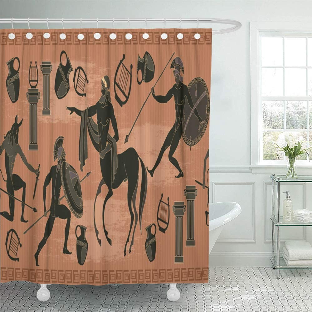 KSADK Ancient Greece Scene Black Figure Pottery Greek Mythology Centaur ...