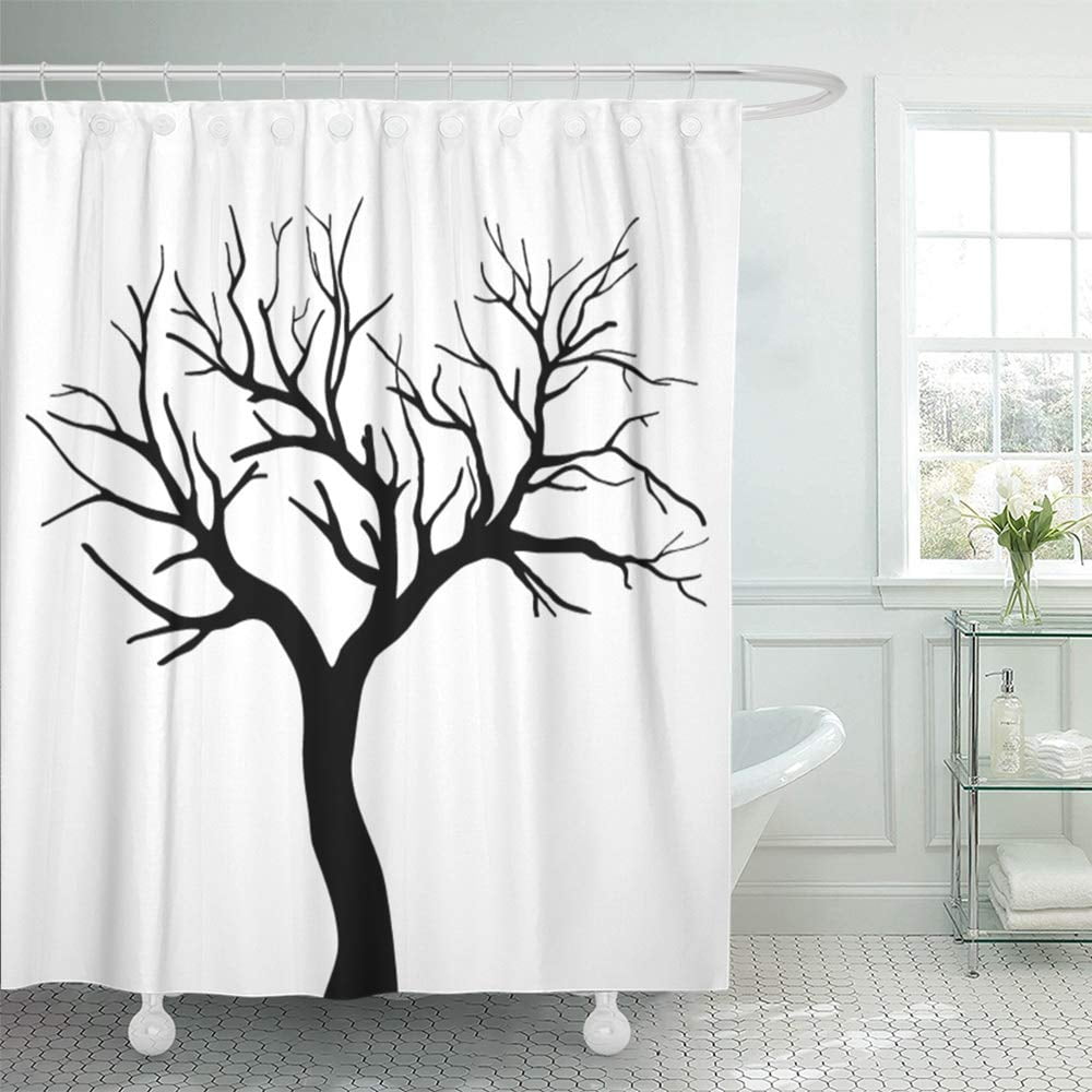 KSADK Branch Tree Silhouette Black Outline Bareness Collection Curve ...