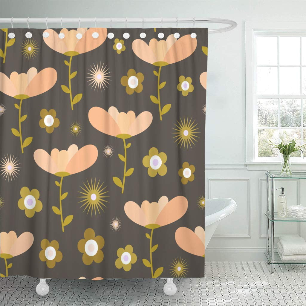 KSADK Brown Abstract Floral Pattern All Over Fancy Spring Field in of ... KSADK Brown Abstract Floral Pattern All Over Fancy Spring Field in of ...