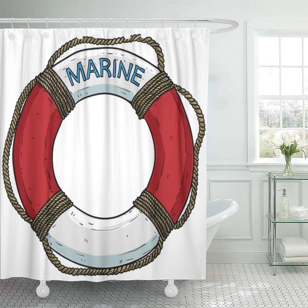 KSADK Circle Marine Lifebuoy Draw Drawing Equipment Maritime Nautical ...