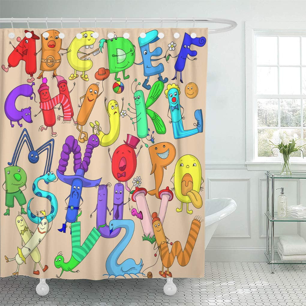 KSADK Colorful Classroom The Latin Alphabet Funny of Letters ABC ...