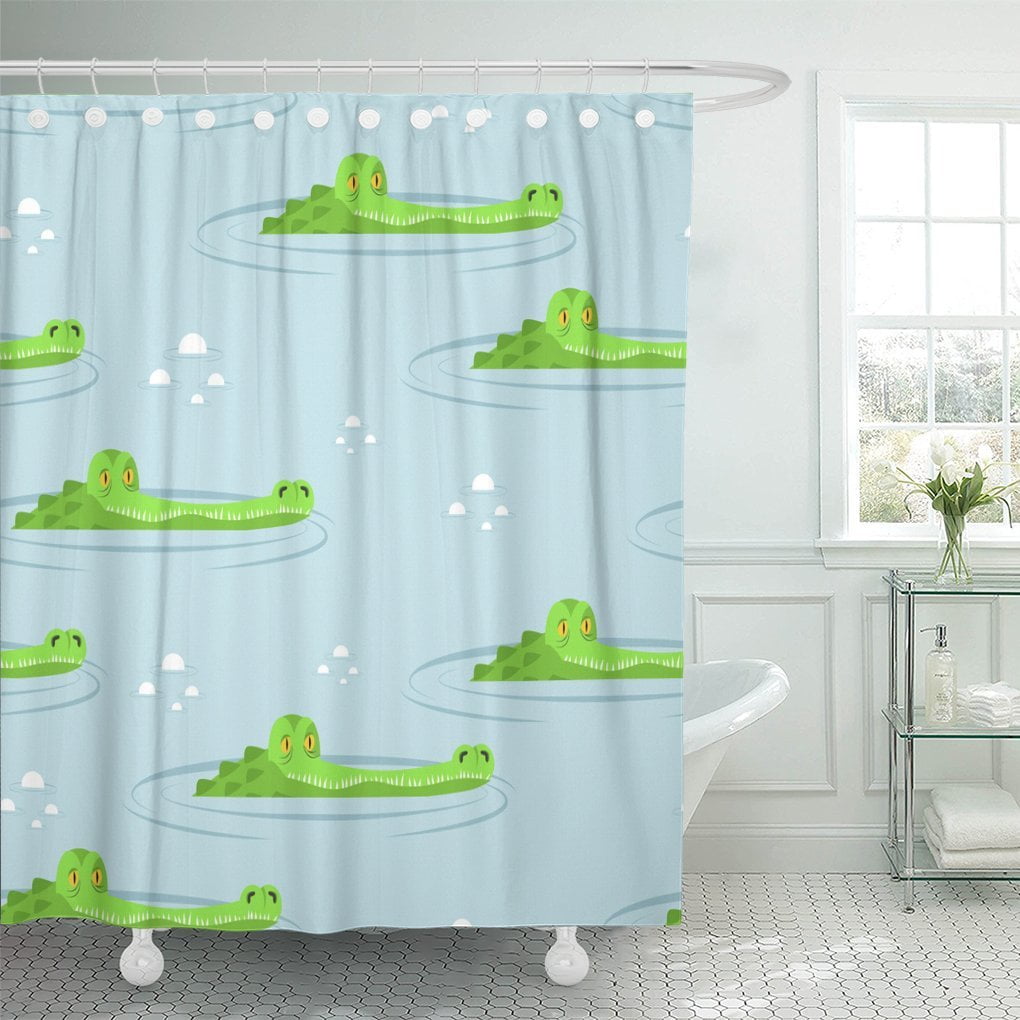 KSADK Crocodile in Water Large Alligator Swamp Cute Caimans Head Pond ...