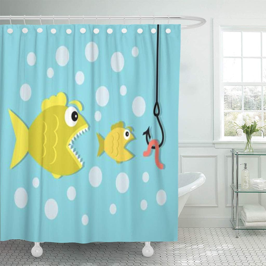 KSADK Eating Small Fish Wants to Eat Worm on Hook and Big Predator ...