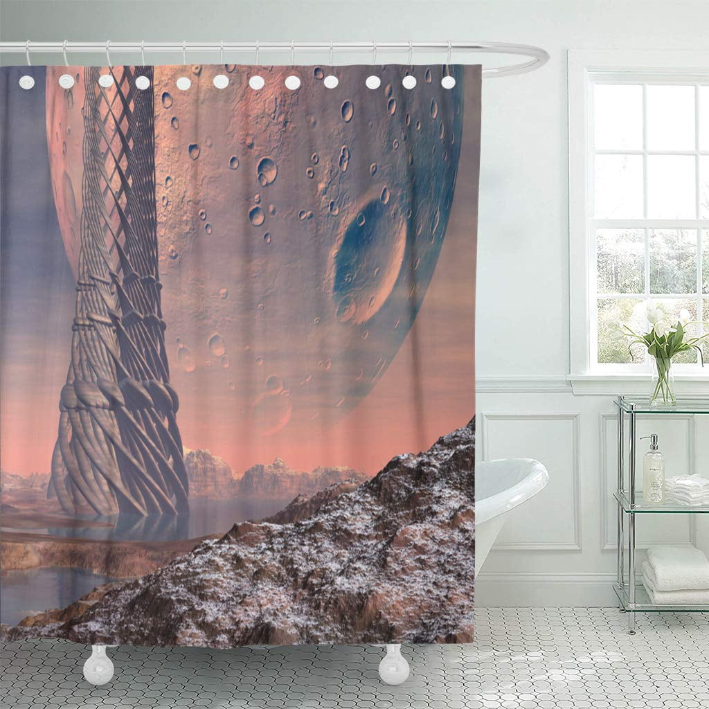 KSADK Fiction 3D Fantasy Alien Planet with Tower Science SciFi ...