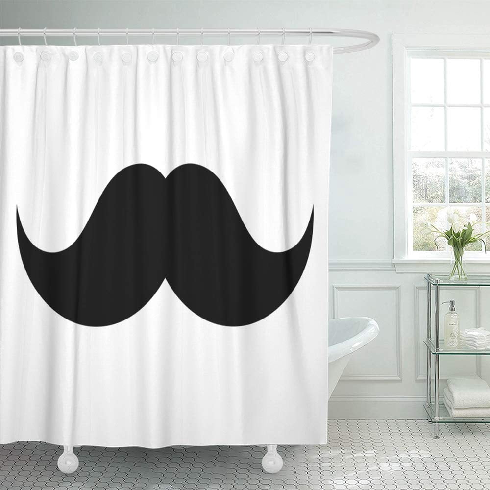 KSADK Graphic Moustache Mustache Pictogram Retro Sign Symbol White ...