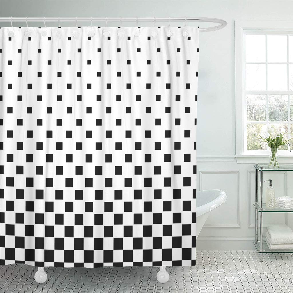 KSADK Halftone Black White Abstract Pattern Design Shape Check Checker ...