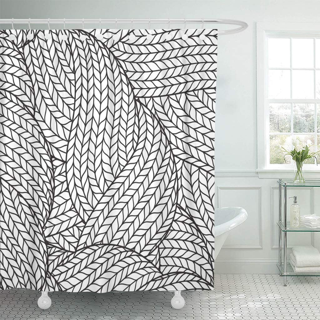 KSADK Knit Coloring Book Adult Abstract Monochrome Wavy Lines Warm Yarn ...