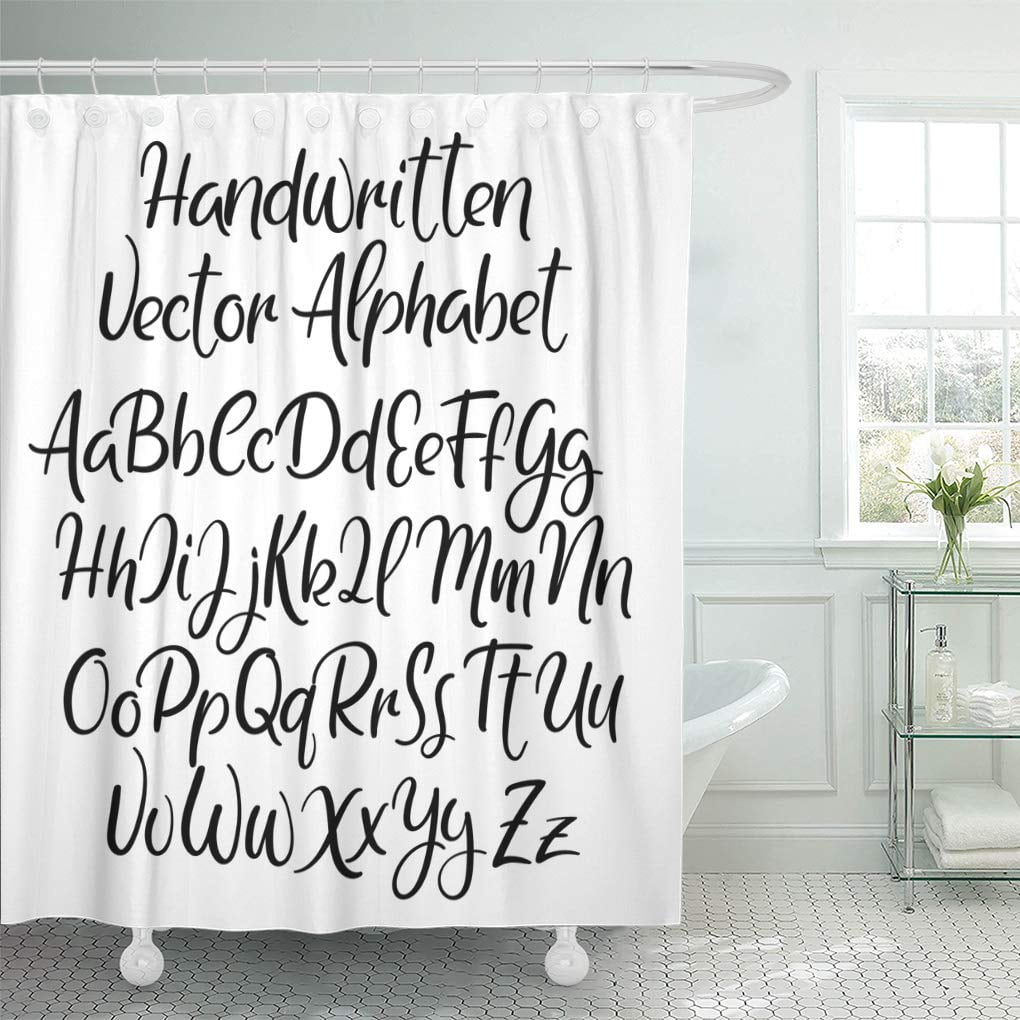 KSADK Modern Calligraphy Handwritten Brush Letters Uppercase Lowercase ...