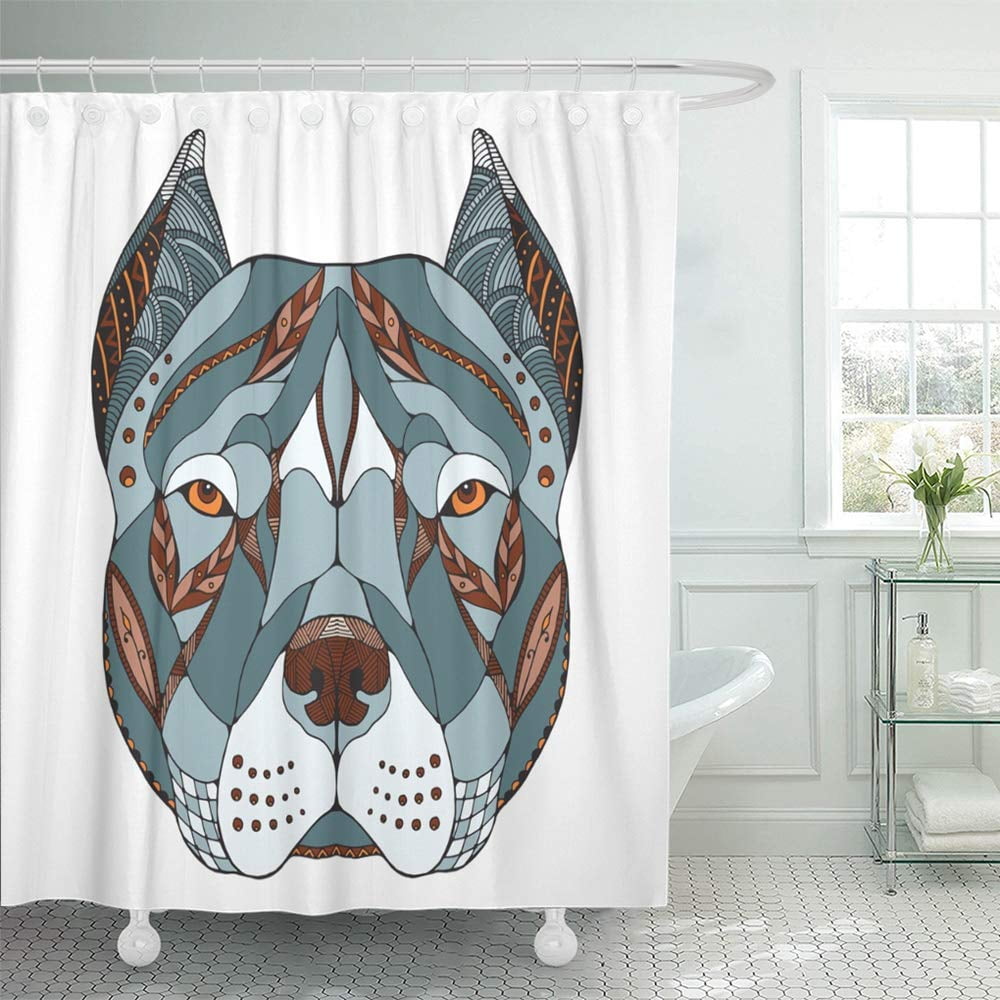 KSADK Pitbull Pit Bull Terrier Head Zentangle Freehand Pencil Pattern ...