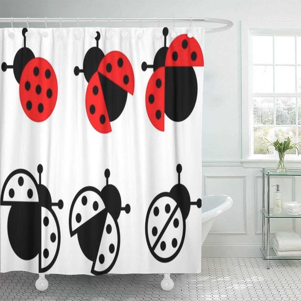 KSADK Red Ladybug Ladybird and Animal Cartoon Insect Funny Fly Round ...