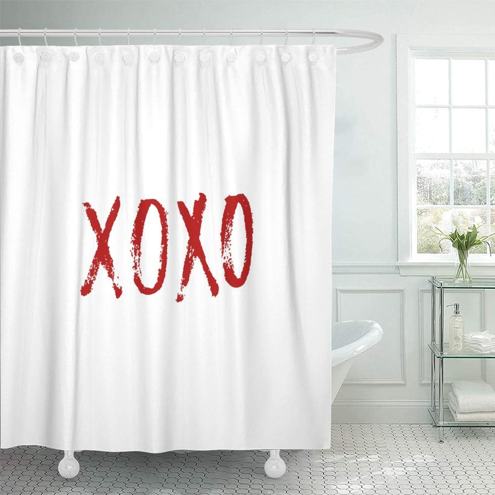 KSADK Red XOXO Hugs and Kisses Calligraphy Hand Lettering Valentine's ...