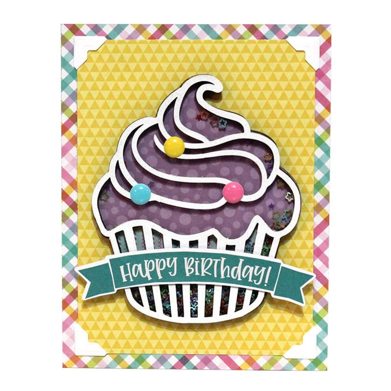 KSCRAFT Cupcake Shaker Bag Topper Metal Cutting Dies Stencils for DIY ...