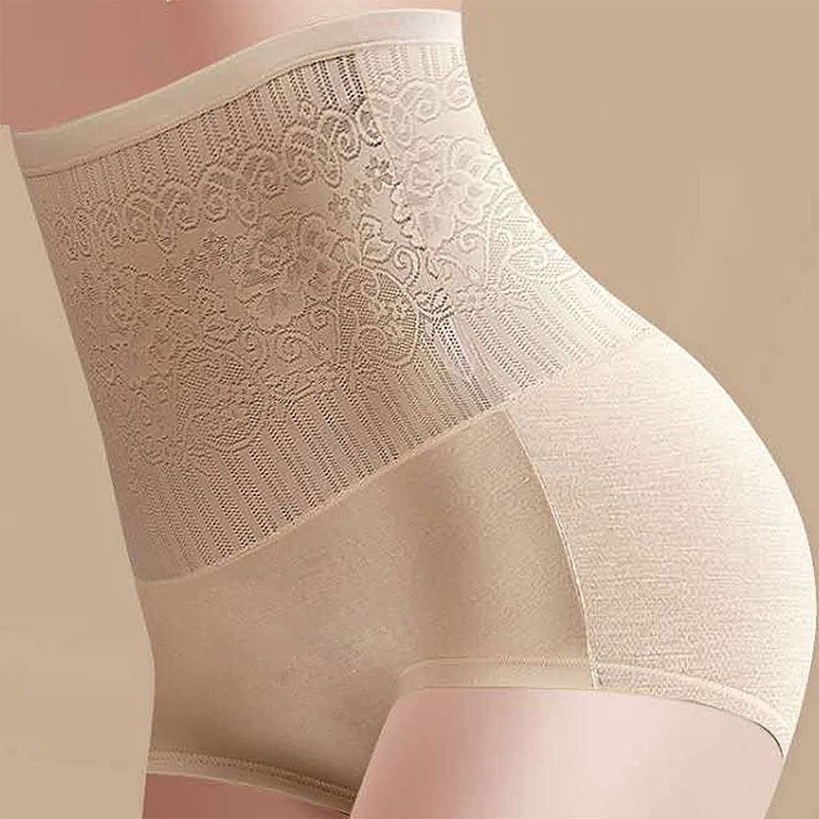 Kscykkkd Womens Solid Color High Waisted Abdomen And Hips Body Shaping