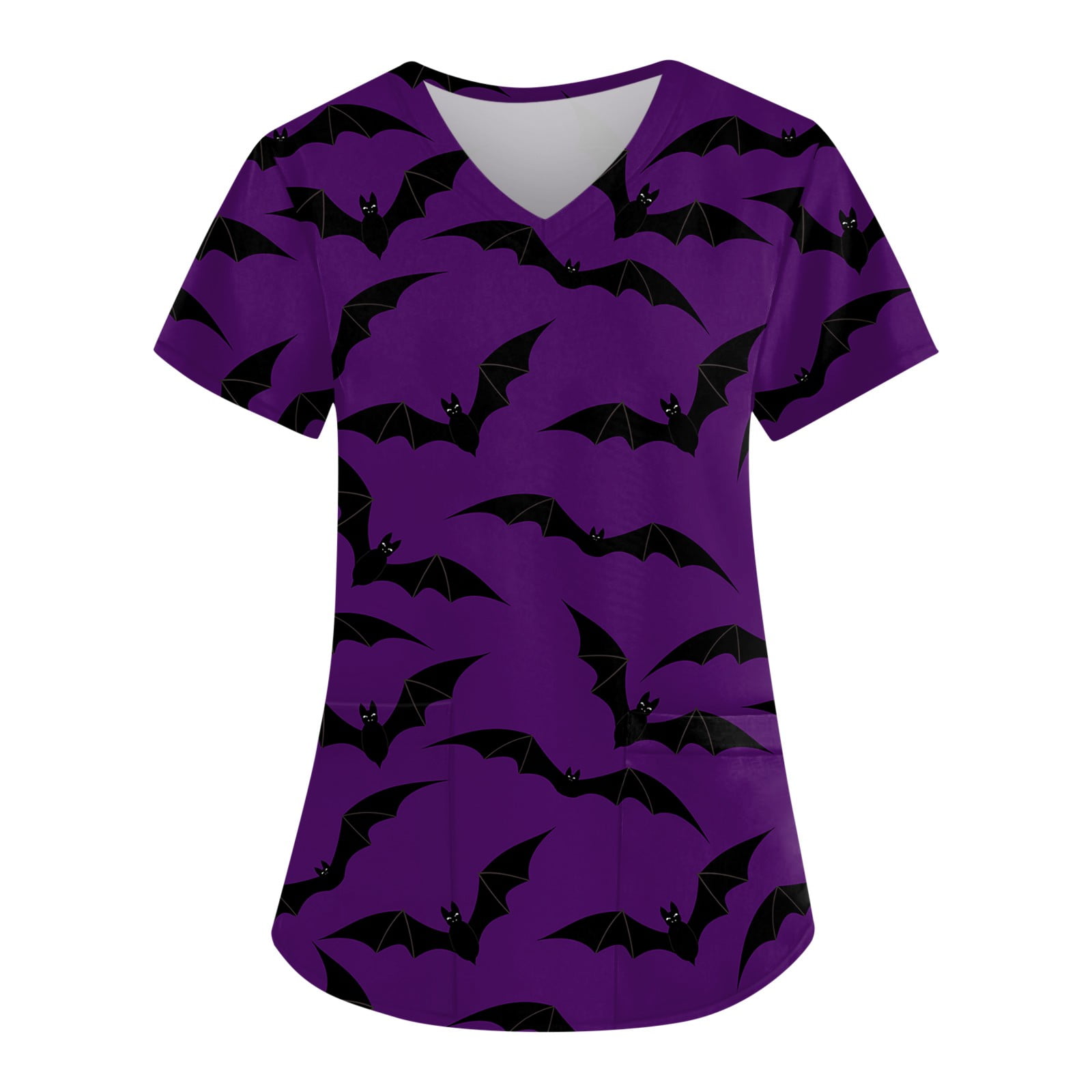 KSCYKKKD Womens Cozy Crewneck Women's Halloween Print Short-sleeved V ... KSCYKKKD Womens Cozy Crewneck Women's Halloween Print Short-sleeved V ...