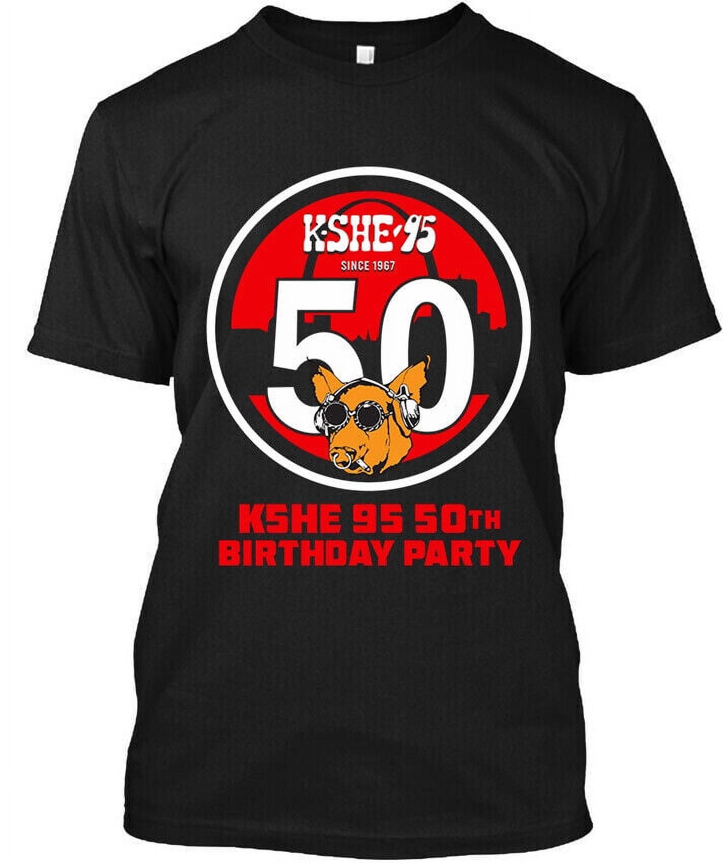 KSHE 95 50th Birthday Party American Classic Logo T-Shirt Size S-5XL ...