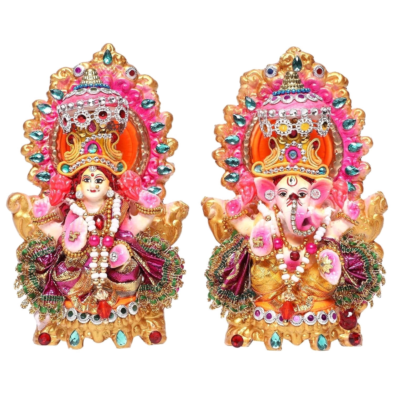 KSI Eco-Friendly Pair Murti Made by Mitti Terracotta Clay for Diwali ...