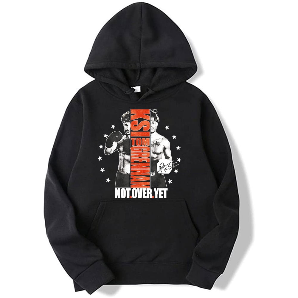 Ksi Not Over Yet Merch Hoodies New Logo Sweatshirt Men Women Cosplay