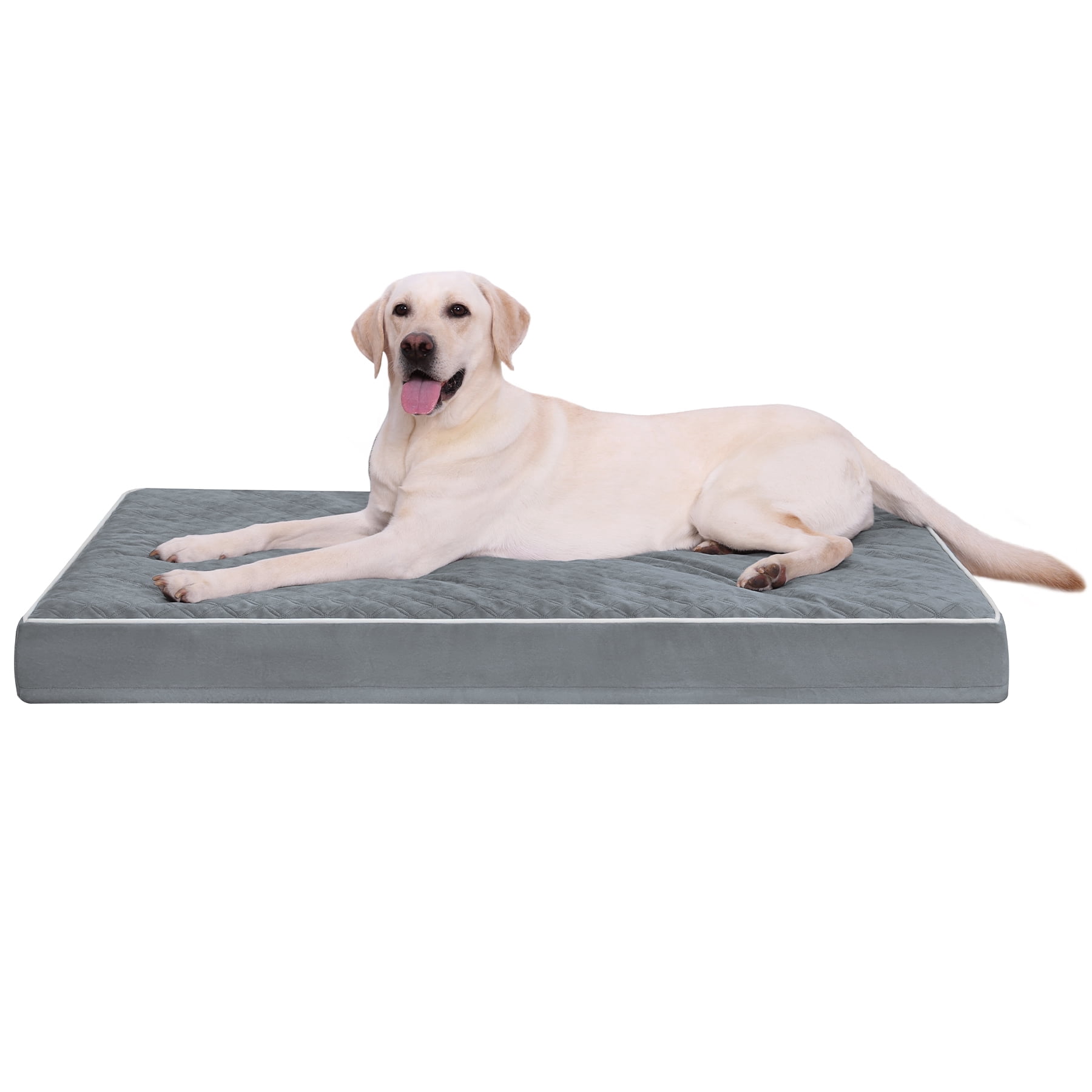 KSIIA, 41in XL Dog Bed, Egg-Crate Foam, Removable Washable Cover ...