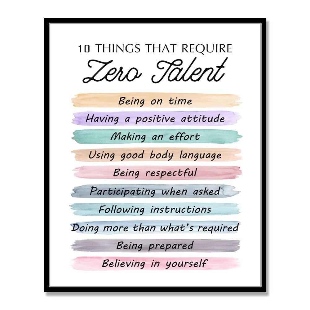 KSIW-10 Things That Require Zero Talent Quote, Being On Time, Effort ...