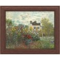 KSIW-11x14 The Artists Garden in Argenteuil by Claude Monet, Wood Frame ...
