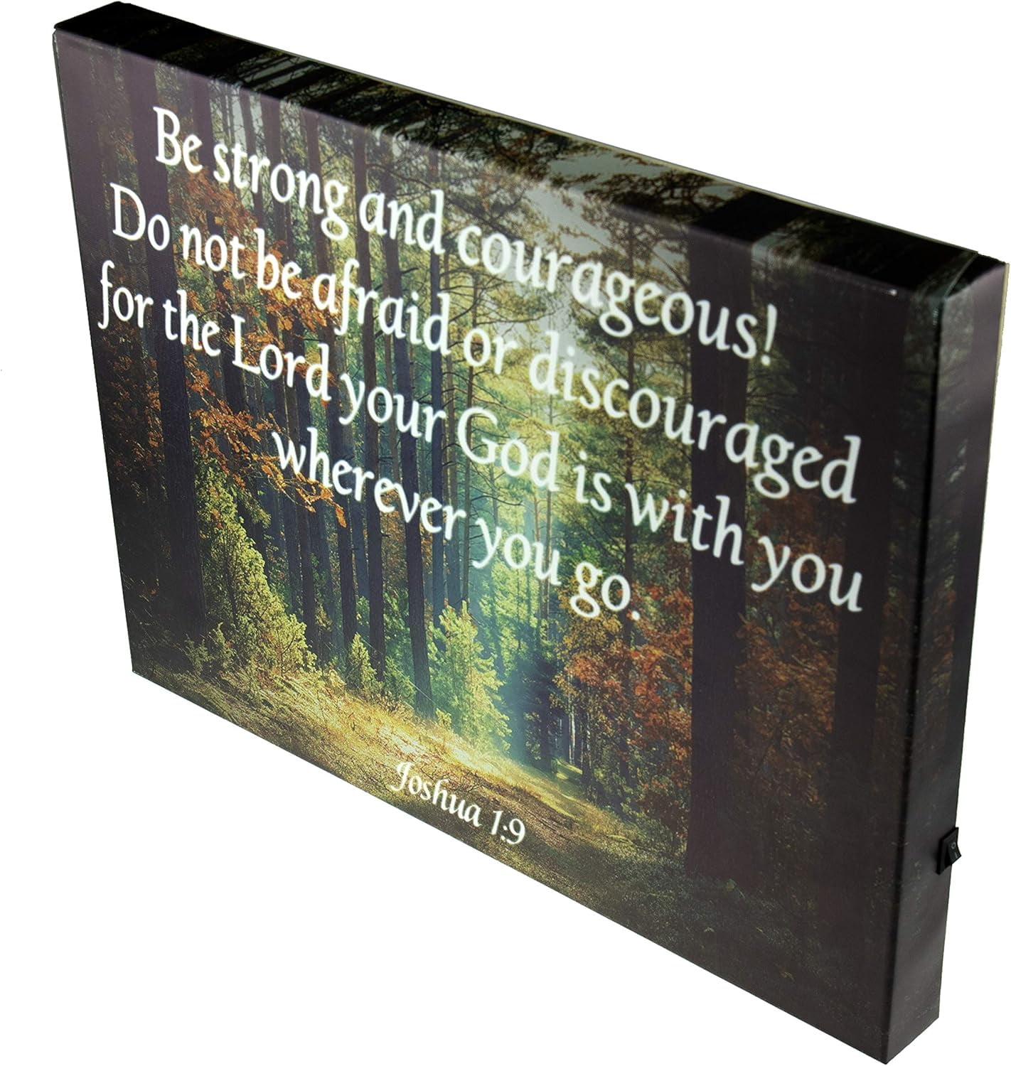 KSIW-12 x 16 Inch LED Light Bible Verse Wall Art, Religious Scripture ...