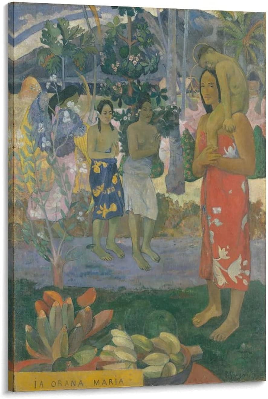 KSIW-13 Famous Paintings by Paul Gauguin - Hail Mary by Paul Gauguin ...