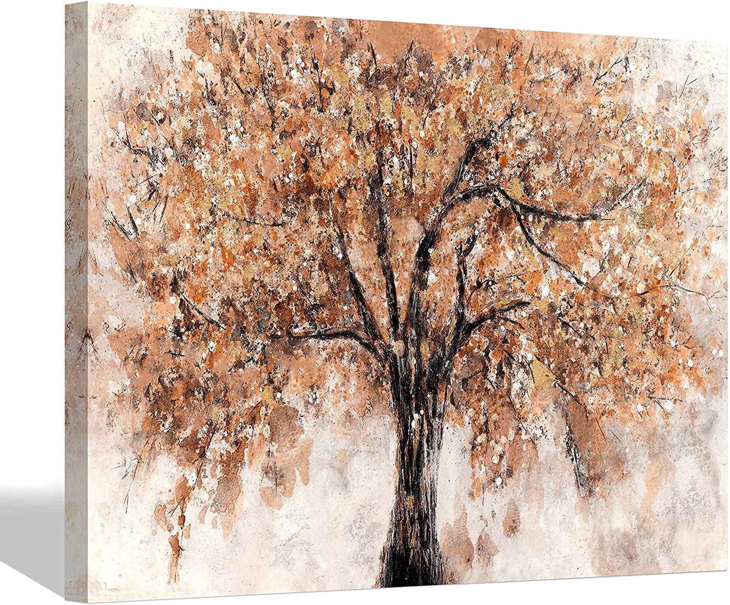 KSIW-Abstract Tree Canvas Wall Art: Trees Picture Decor Autumn Nature Landscape Print Painting ...