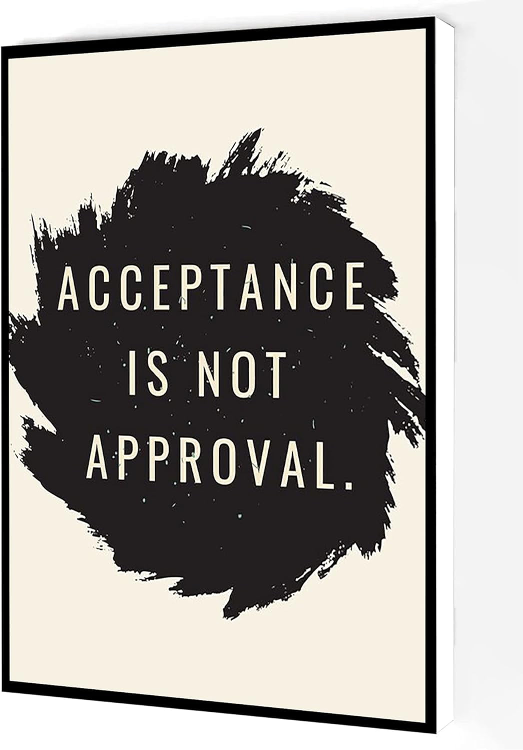 KSIW-Acceptance Is Not Approval Canvas Wall Art,Mental Health Poster ...
