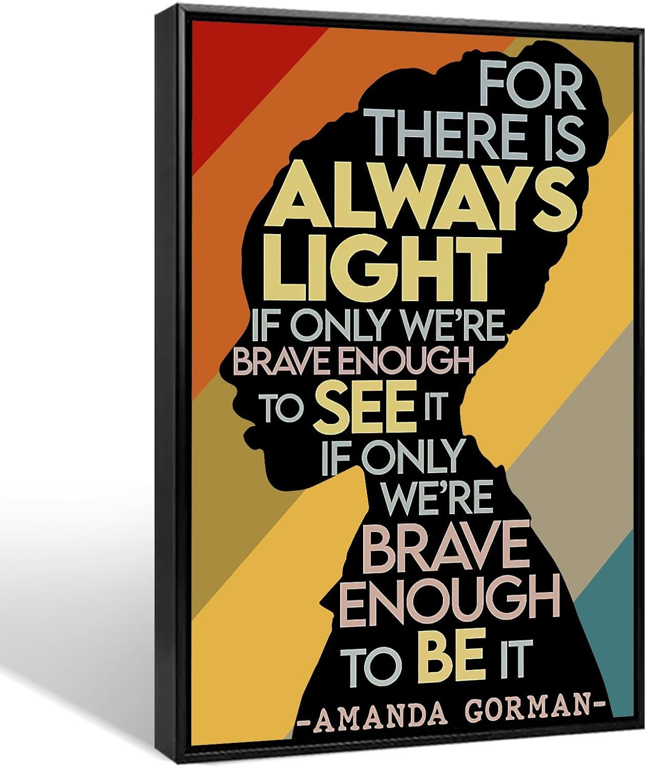 KSIW-Amanda Gorman Poster Canvas Prints, Poem Amanda Gorman Wall Art ...