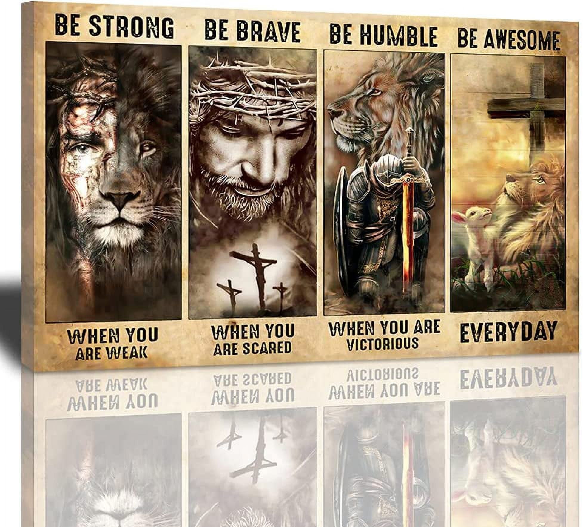 KSIW-Amazing Jesus Poster Christian Religious Canvas Wall Art Every ...