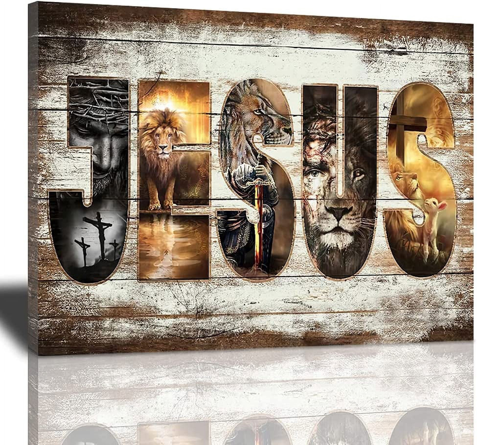 KSIW-Amazing Jesus Poster Christian Religious Canvas Wall Art Every ...