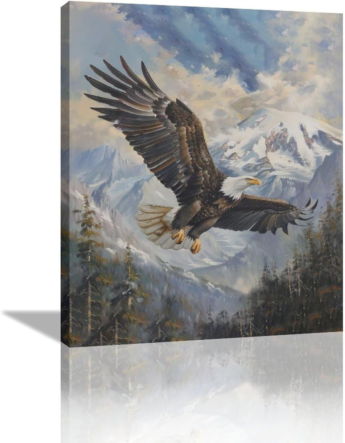KSIW-American Bald Eagle Wall Art Flying Eagle Canvas Prints Patriotic ...
