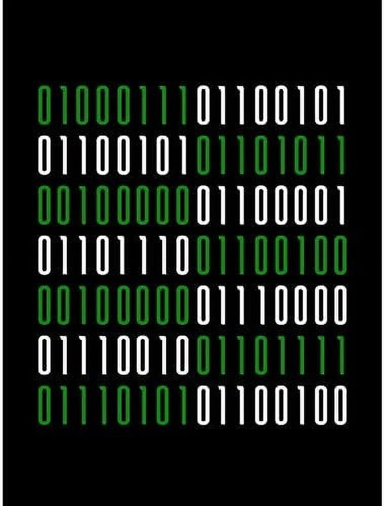 KSIW-Binary Geek and Proud Nerd Humour Quote Art Print Canvas Premium Wall Decor Poster Mural ...