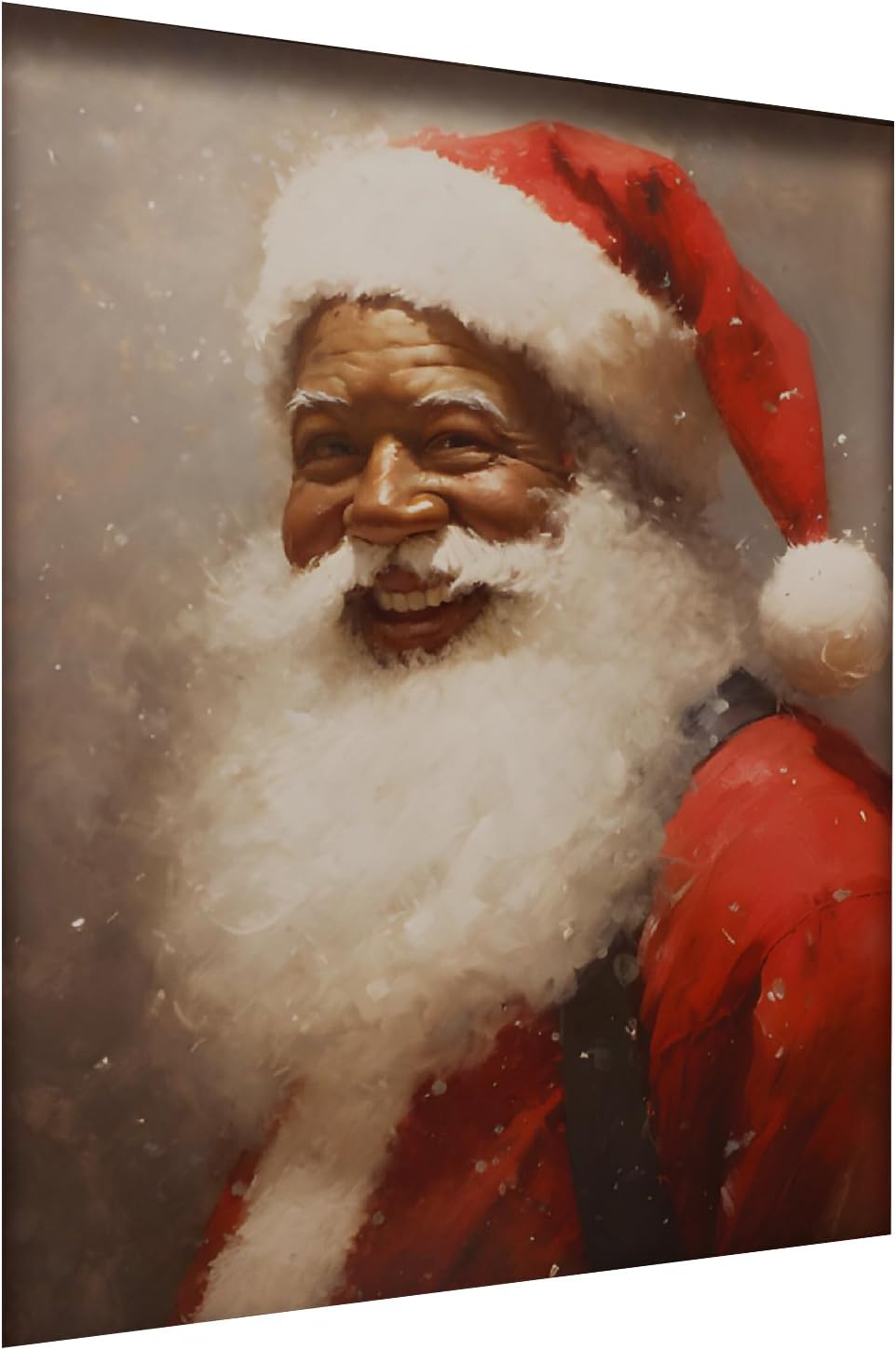 KSIW-Black Santa Claus Art Print,African American Santa Poster,African ...