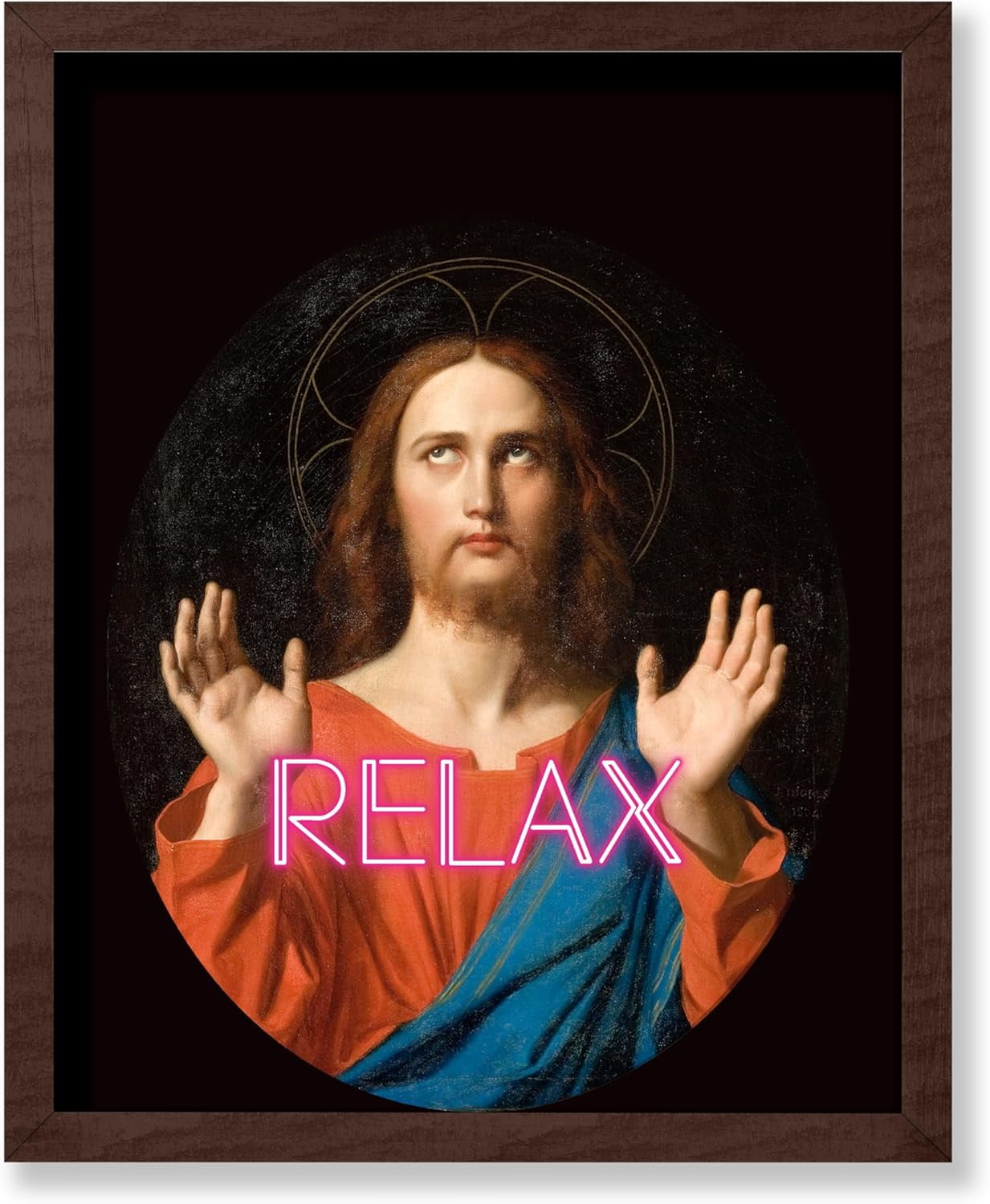 KSIW- Blessing Christ Poster - Relax Print - Altered Art - Baroque Art ...