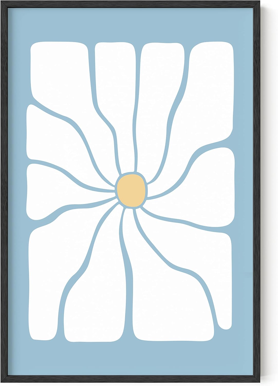 KSIW-Blue Aesthetic Daisy Artwork - Indie Posters for Room Aesthetic ...