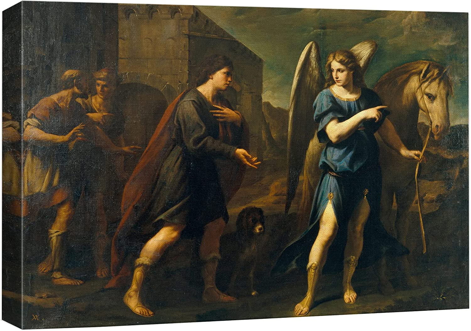 KSIW--Canvas Print Wall Art Tobias Meets Archangel Raphael by Andrea ...