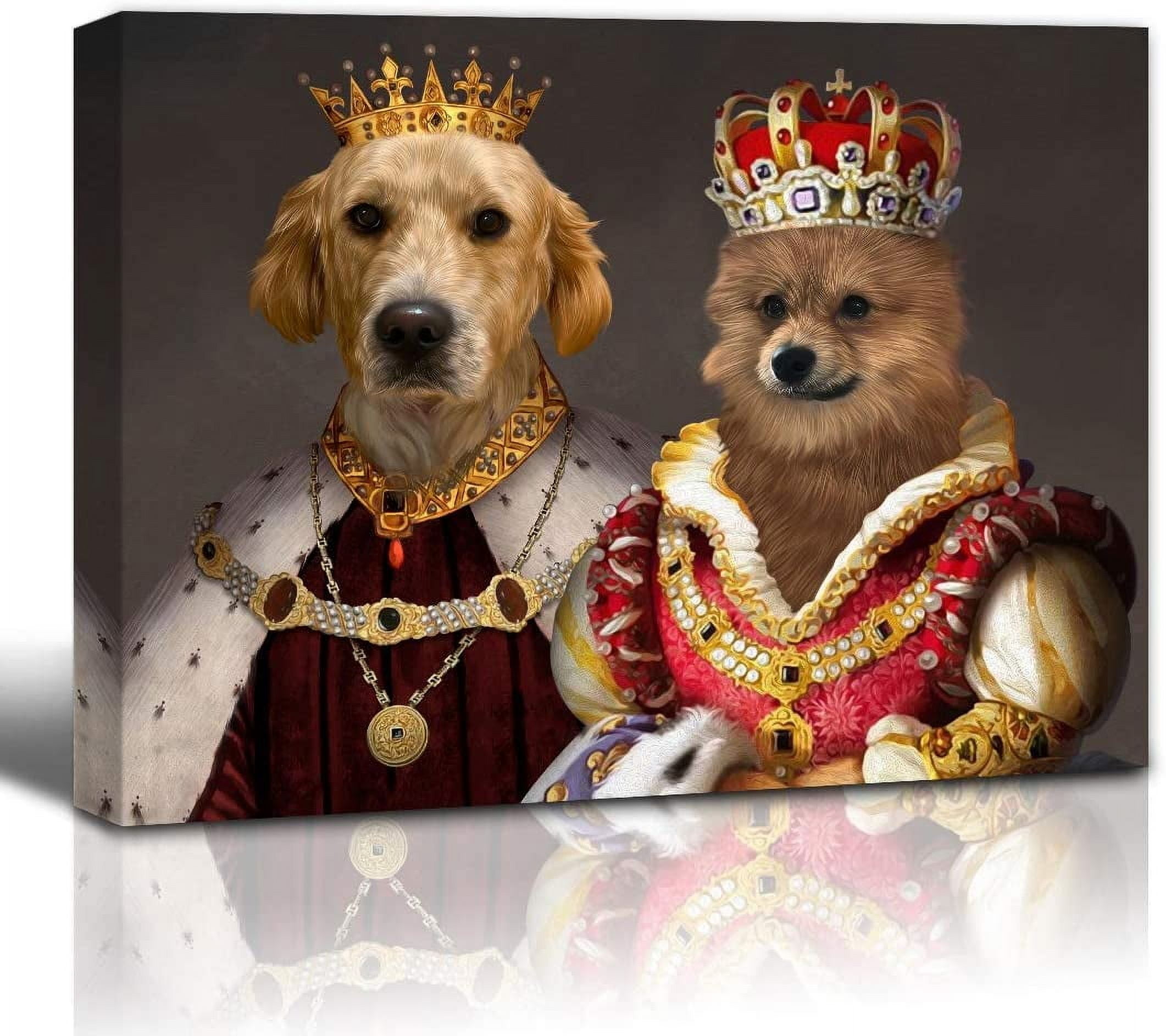 Asdg76s-Canvas Prints with Your Photos Wall Art Double Pet Portrait ...