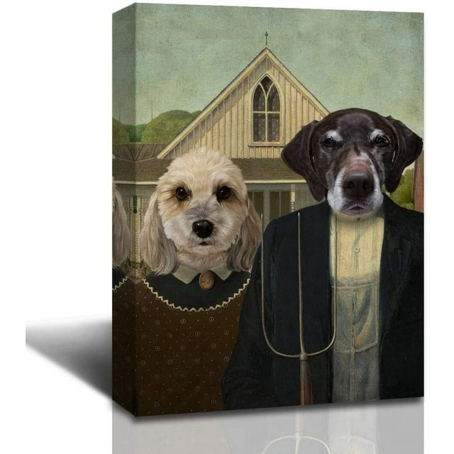 Asdg76s-Canvas Prints with Your Photos Wall Art Double Pet Portrait ...