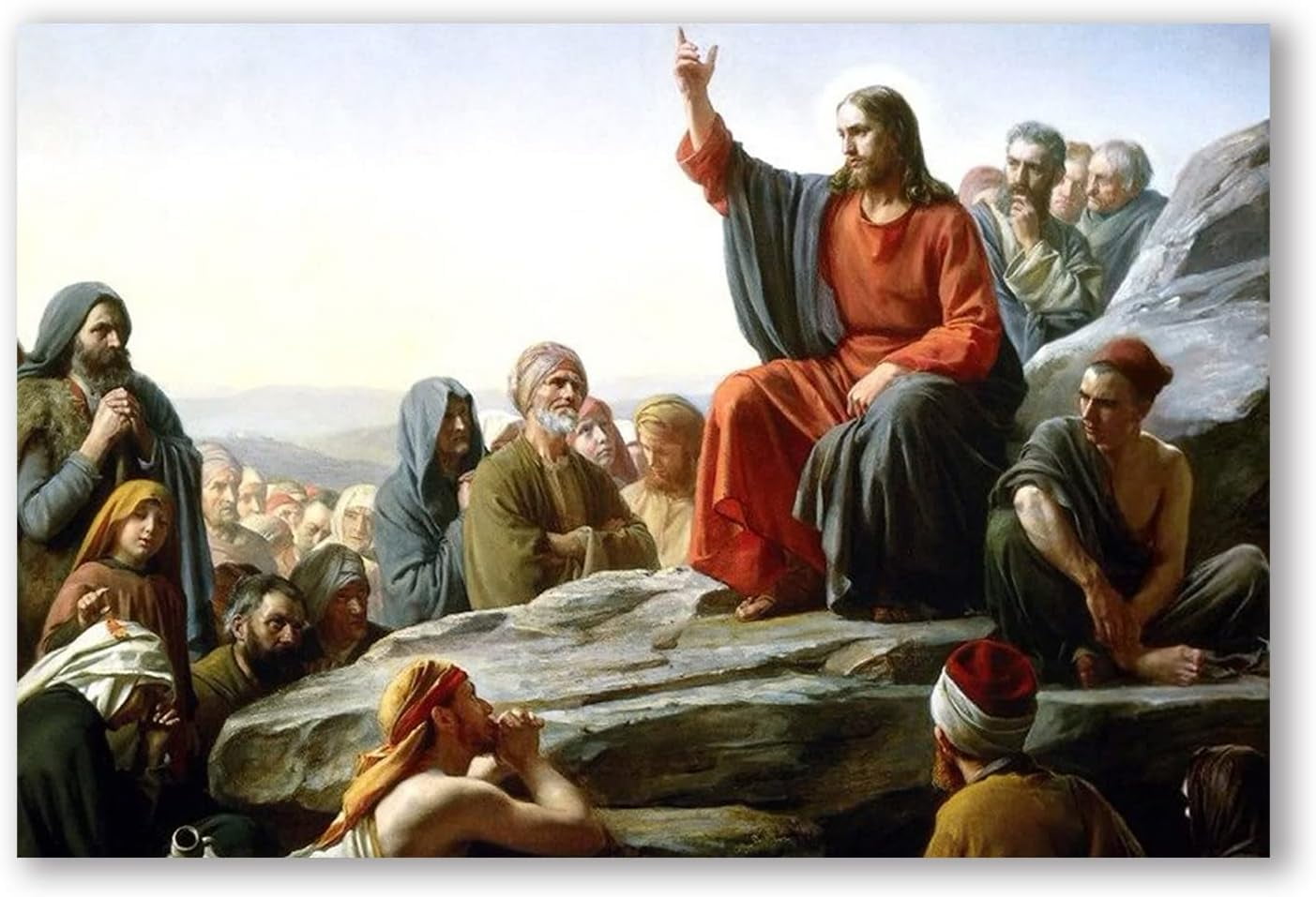 KSIW-Carl Bloch Prints - Sermon On The Mount Poster - Jesus Christ ...